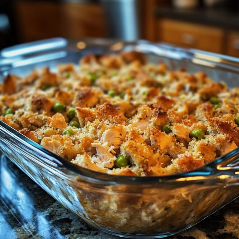 Easy & Delicious Chicken & Dressing Casserole Recipe