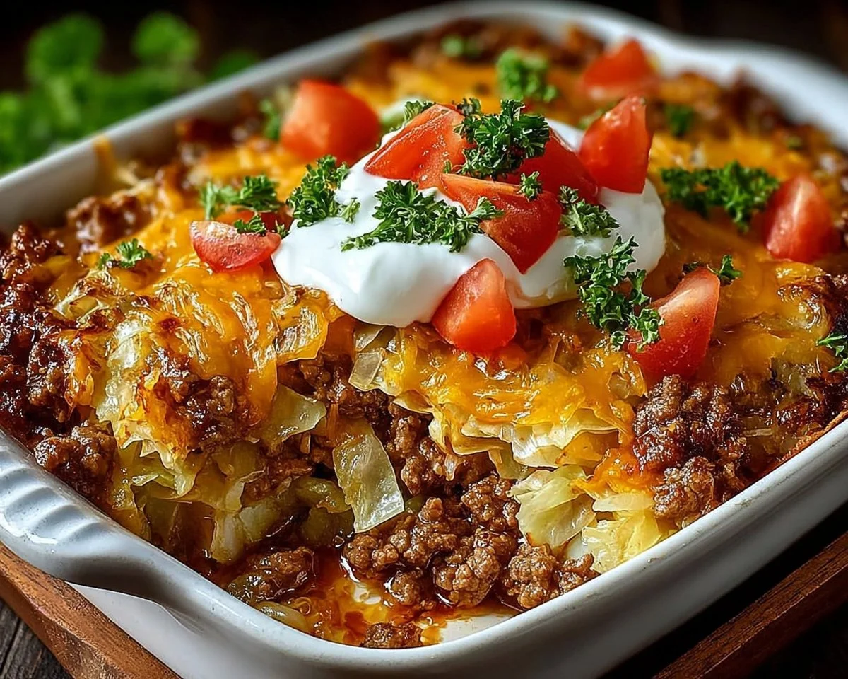 Cabbage Beef Bake
