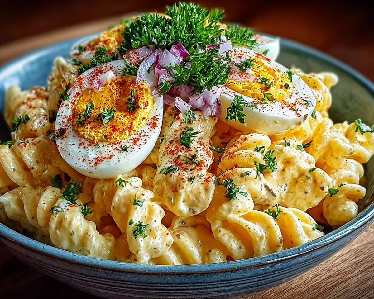 Deviled Egg Pasta Salad