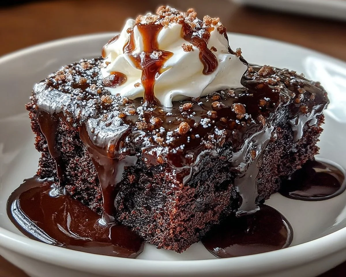 Hot Fudge Chocolate Pudding Cake